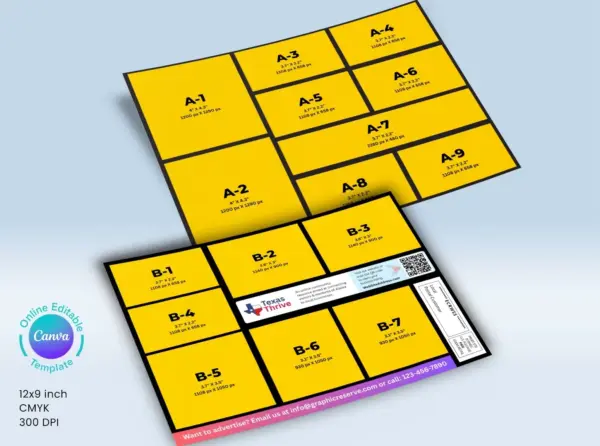 12×9 Shared Cost Co-Op EDDM Postcard With Advertise Layouts – Canva ...